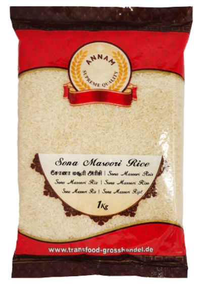 ANNAM Sona Masoori Rice 1kg – IndianMarket