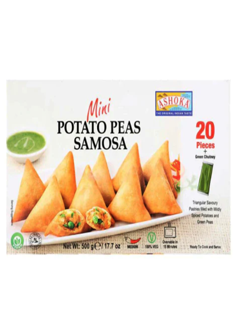ASHOKA Frozen Mini Potato Peas Samosa 800g – IndianMarket