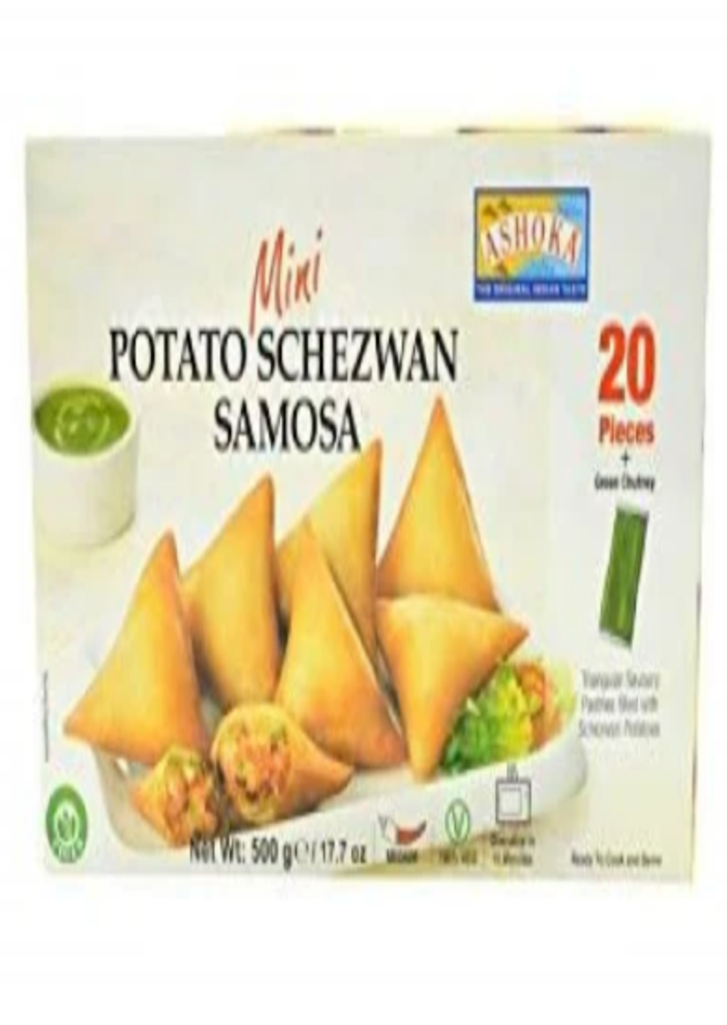 ASHOKA Frozen Mini Potato Schezwan Samosa 800g – IndianMarket