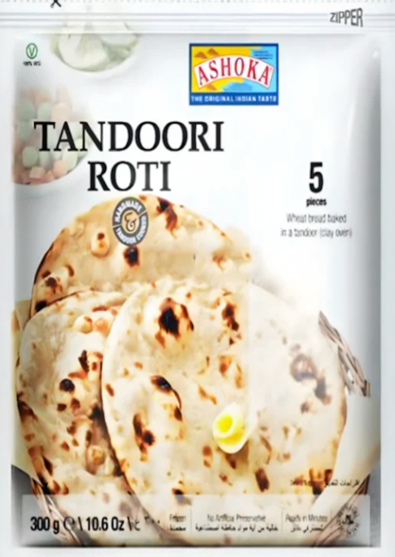 ASHOKA Frozen Tandoori Roti 300g (5pcs) – IndianMarket