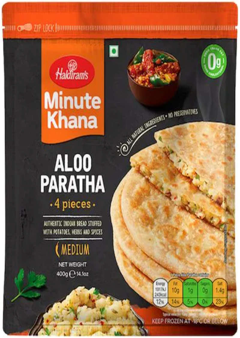 HALDIRAMS Frozen Aloo Paratha 400g (4pcs) – IndianMarket