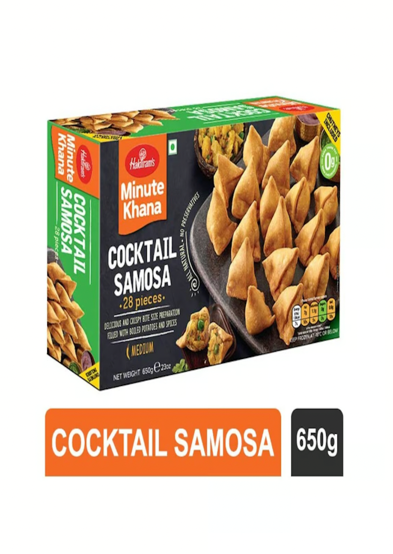HALDIRAMS Frozen Cocktail Samosa 650g (28pcs) – IndianMarket