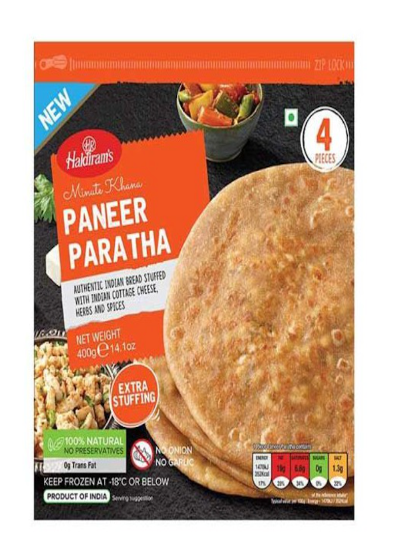 HALDIRAMS Frozen Tofu Paratha 400g – IndianMarket