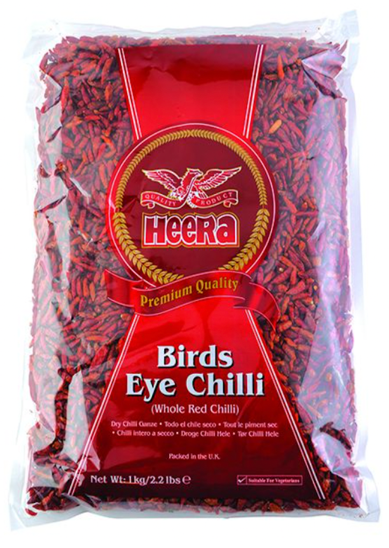 HEERA Birds Eye Chilli Whole 1kg – IndianMarket