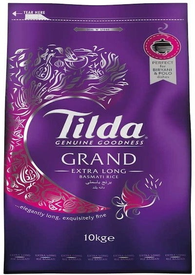 TILDA Grand Extra Long Rice 10kg – IndianMarket