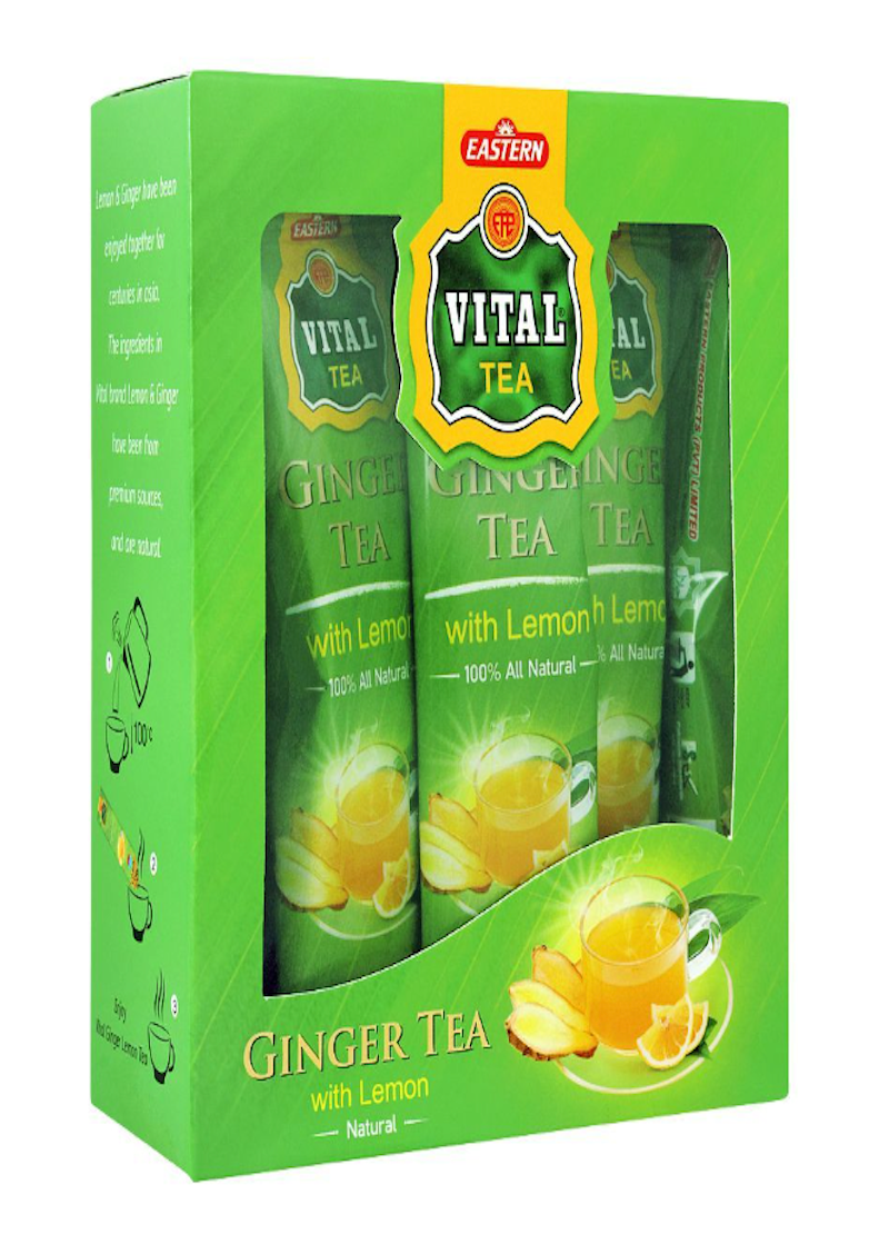 VITAL Lemon Ginger Tea 10 Sachets – IndianMarket